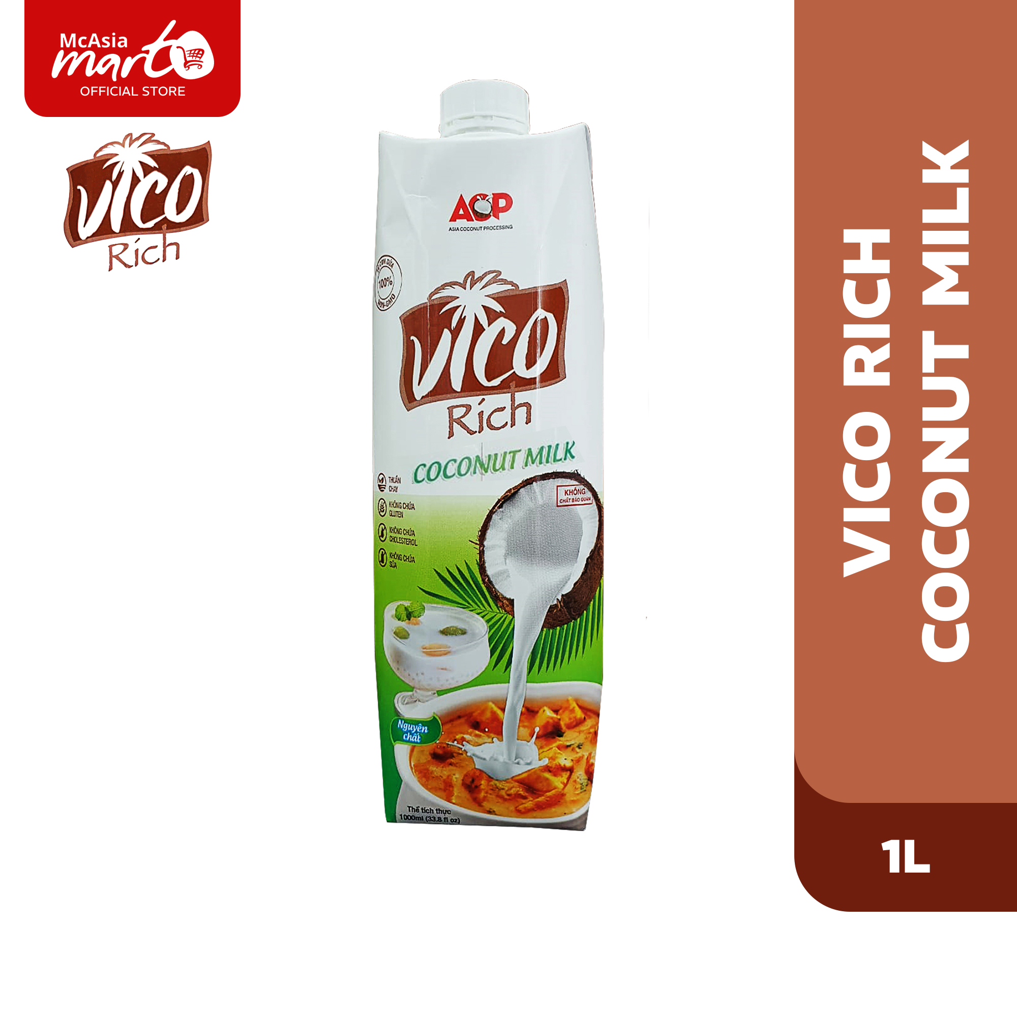Vico Rich Coconut Milk 1L | Lazada PH