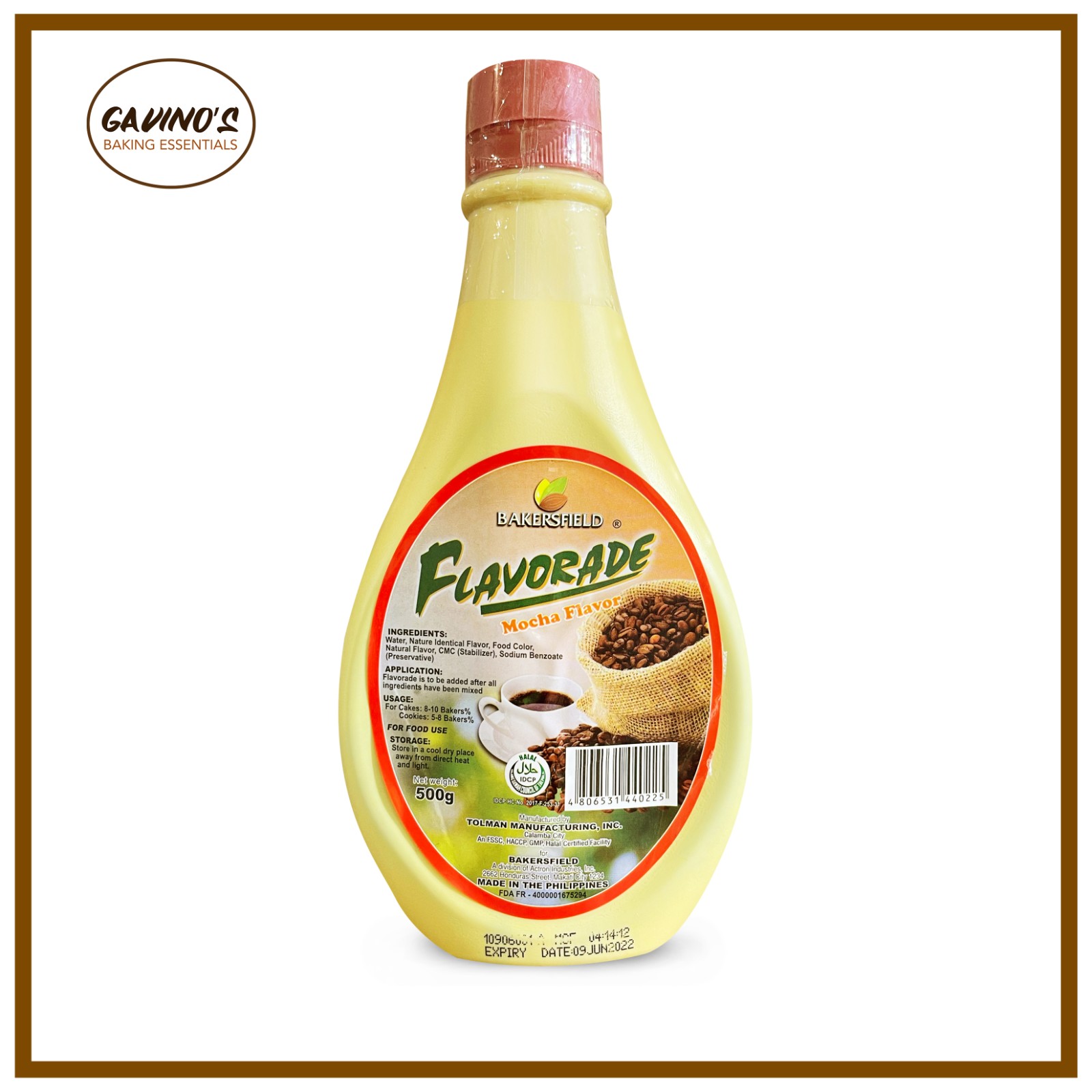 Bakersfield Flavorade Mocha Flavor Mocha Flavor 500g Flavoring and ...
