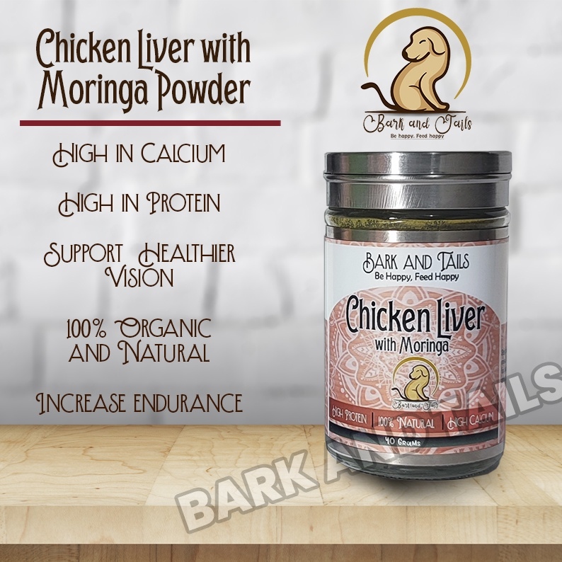 CHICKEN LIVER WITH MORINGA POWDER for Picky Eater Dogs and Cats (40 ...