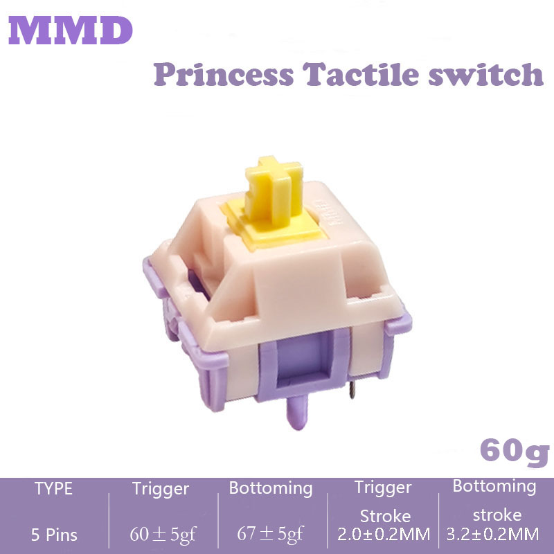 MMD Princess HIFI Keyboards Switch Banana Splits Linear Tactile ...