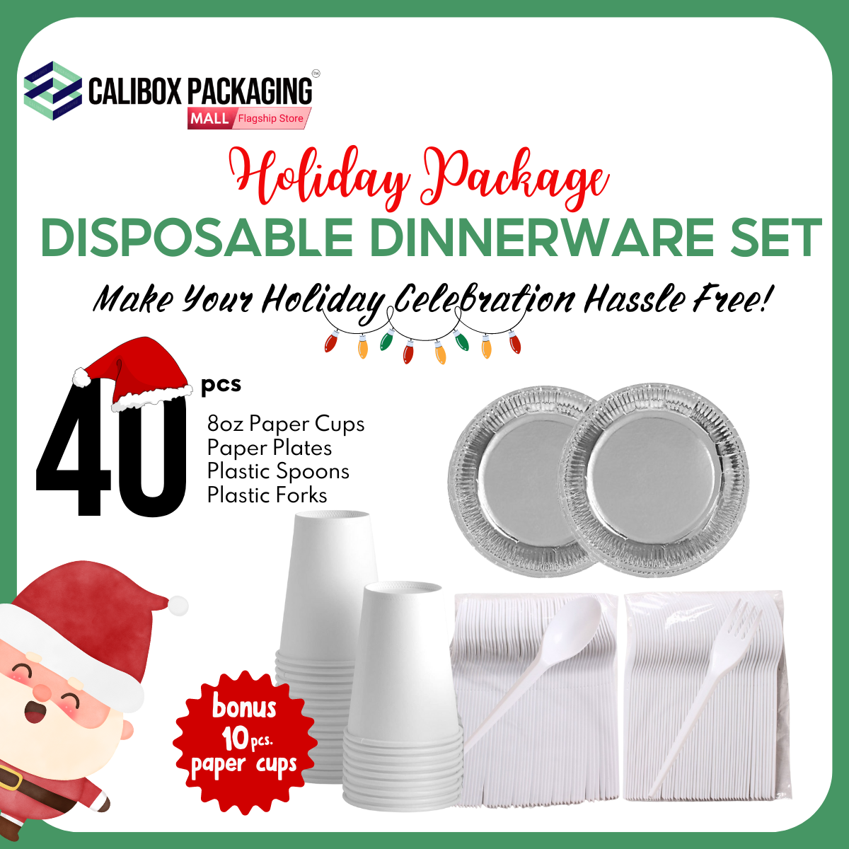 Calibox Packaging Disposable Paper Plates 20pcs | Lazada PH