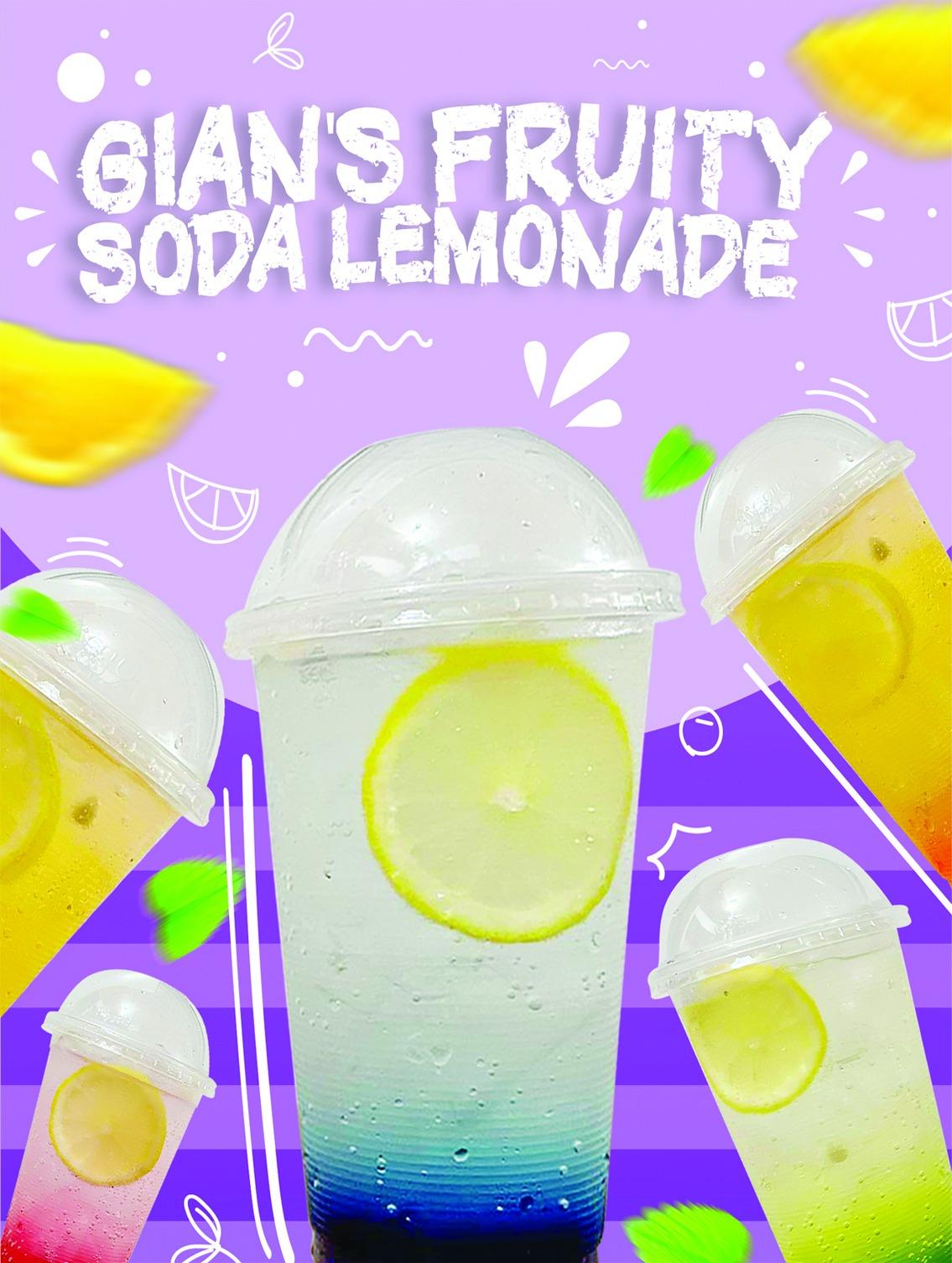 Gian's Fruity Soda Lemonade Tarpaulin | Lazada PH