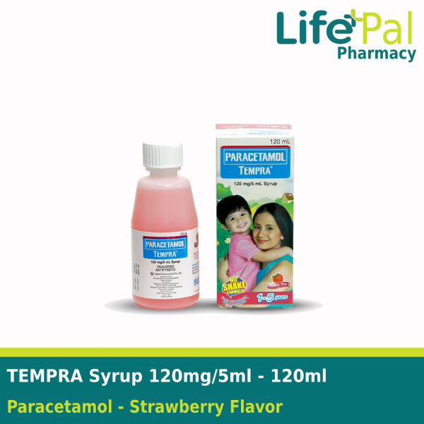 Tempra 120mg/5ml SYRUP STRAWBERRY 120ml 1's | Lazada PH
