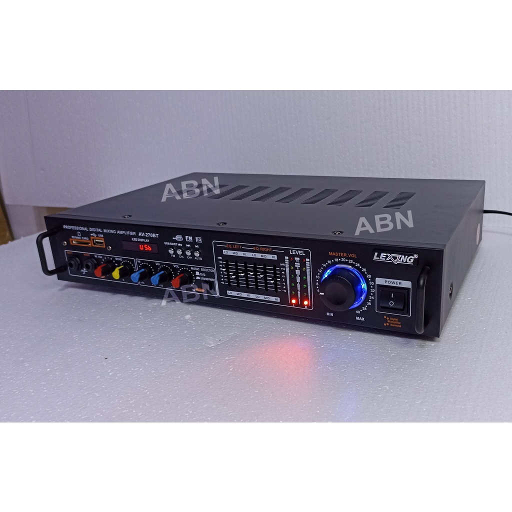 Professional Power Amplifier with Equalizer Lexing AV 270BT | Lazada PH