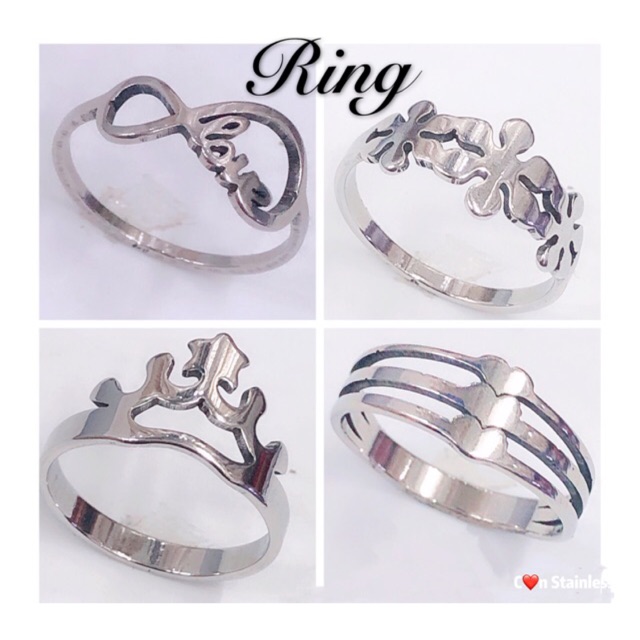 Stainless Ring per Box Assorted Sizes 16,17,18,19,20 Women | Lazada PH