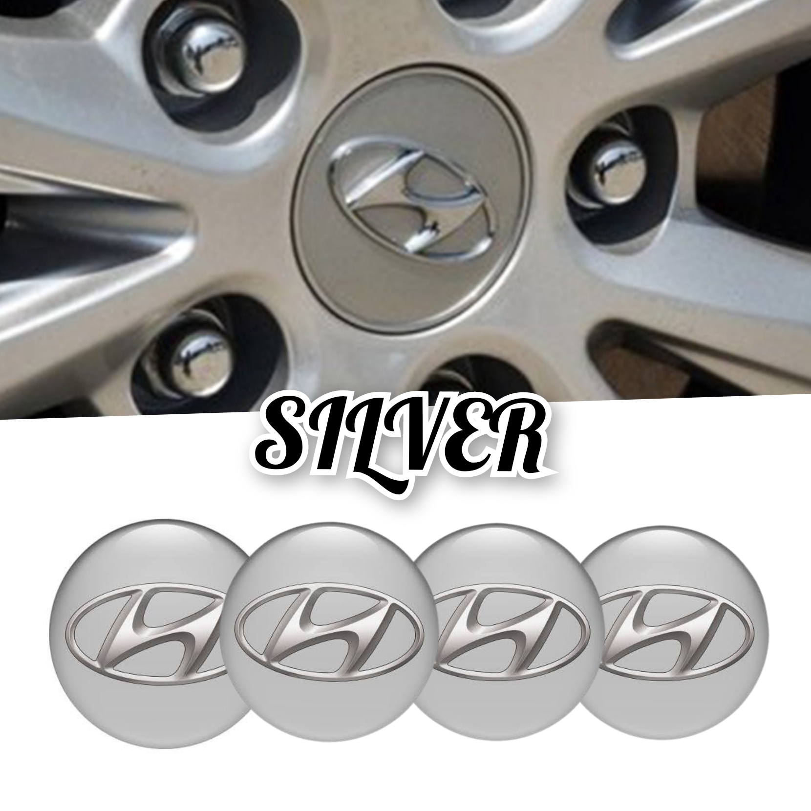 CPA 2 2.5HYUNDAI Logo Car Wheel Center Hub Cap Sticker Emblem | Lazada PH