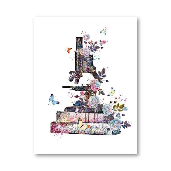 Physician Medical Device Watercolor Art Canvas Prints Caduceus ...