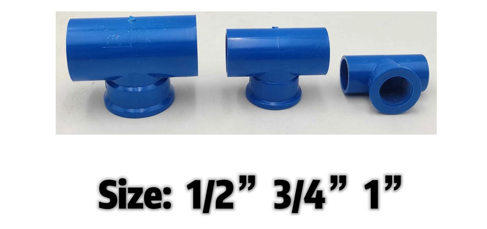 PVC Fittings Blue for Water Taps 1/2"-3/4"-1" Coupling,Elbow,Tee,Female ...