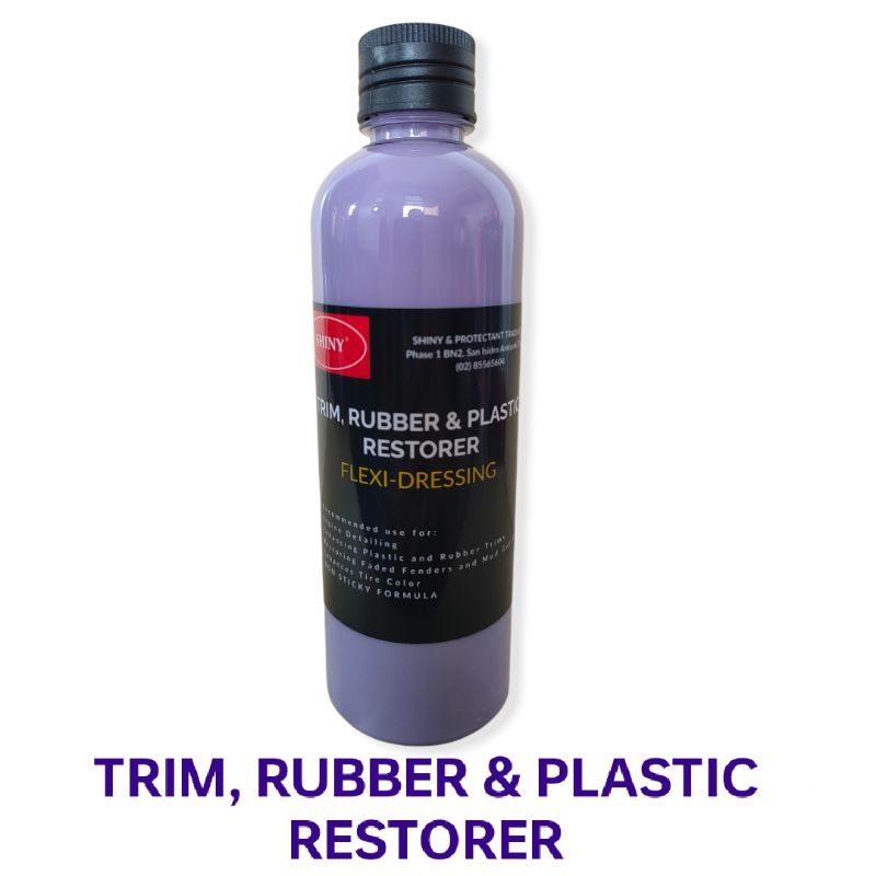 TRIM RUBBER PLASTIC RESTORER SHINY FLEXI DRESSING 250ML | Lazada PH
