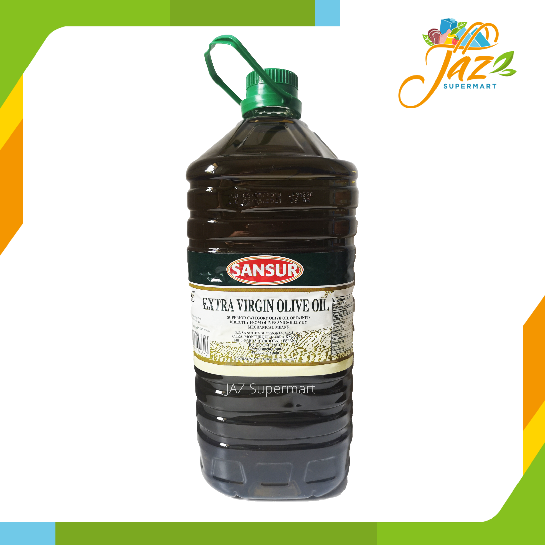 Sansur Extra Virgin Olive Oil, 5L | Lazada PH