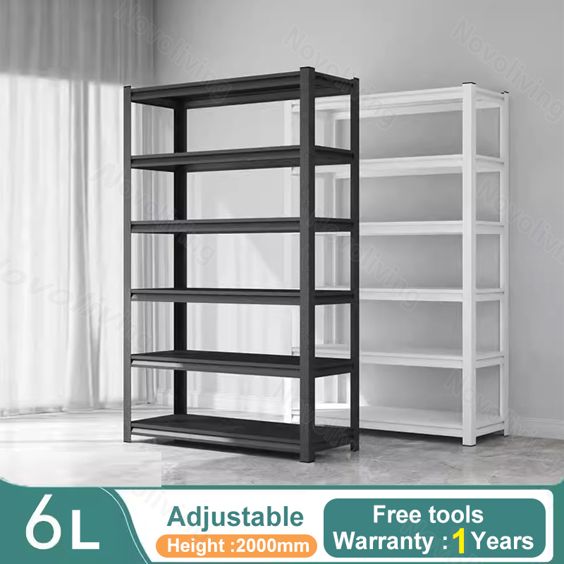 Novoliving Multi-Purpose Metal Rack Storage 3/4/5/6/7-Layer Metal Shelf ...