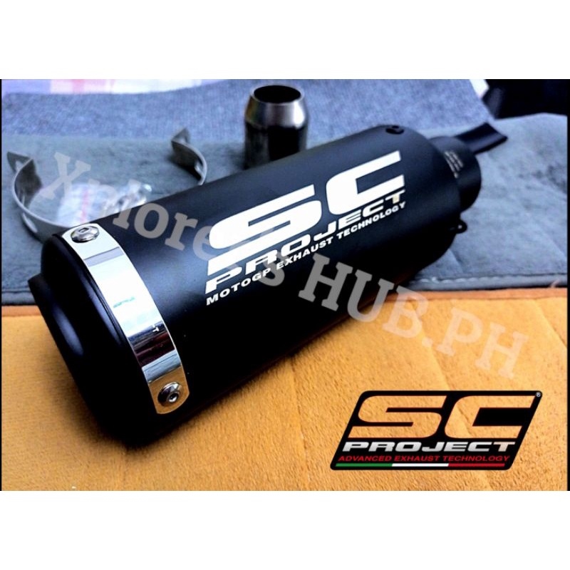 goods BLACK SC PROJECT with FREE SILENCER 51mm Open Spec for BIG ELBOW ...