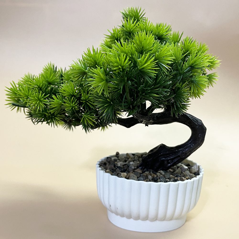 Home Zania Mini Artificial Bonsai Tree Potted Plant Ornament Bonsai ...