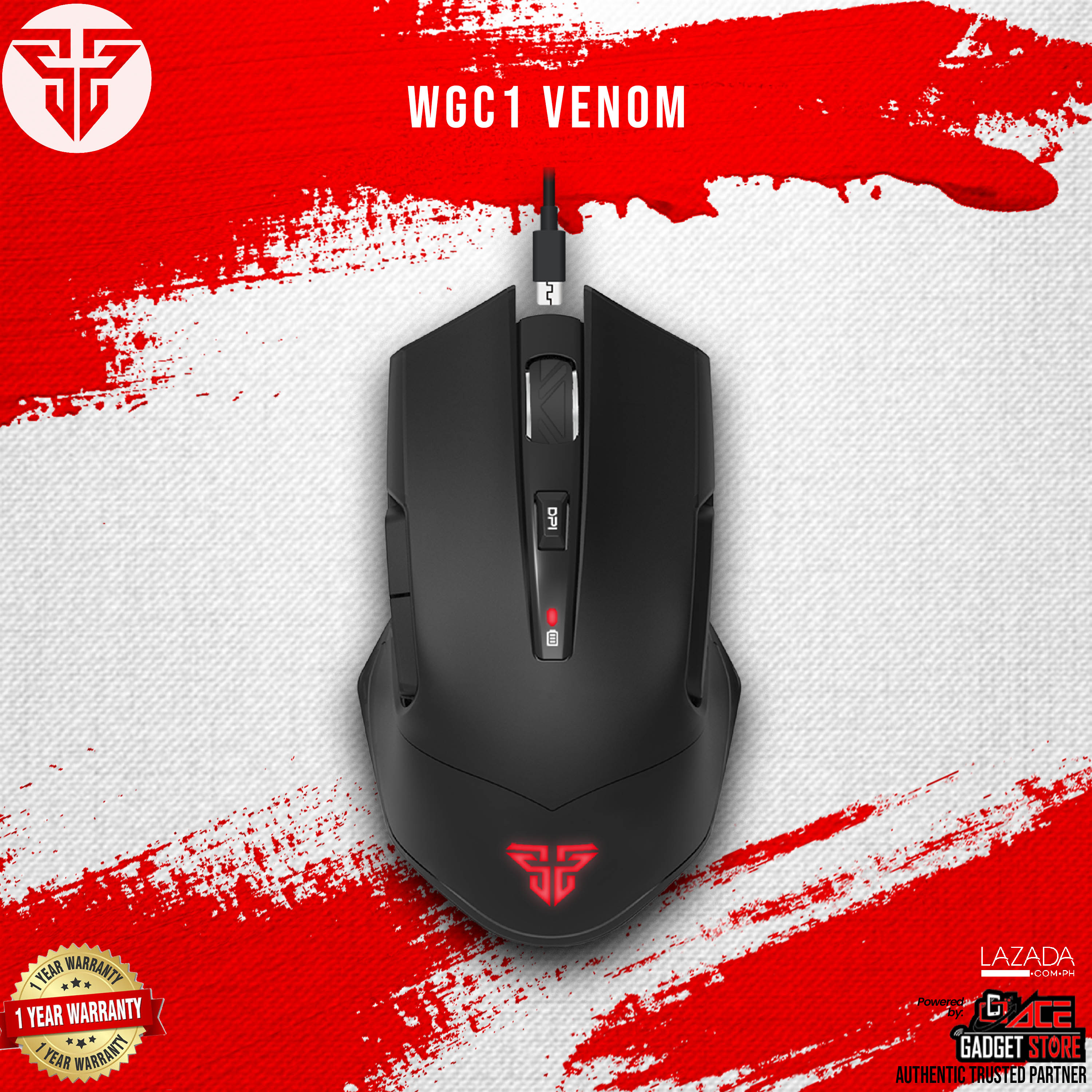 Fantech WGC1 VENOM Wireless 2.4GHZ Pro Gaming Mouse | Lazada PH