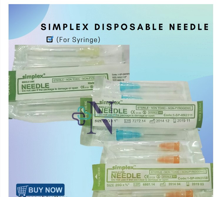 Simplex Disposable Needle (SOLD PER PIECE) (For Syringe) | Lazada PH