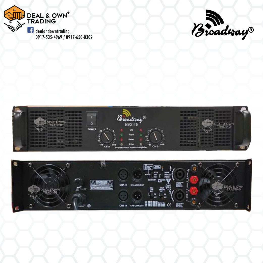 Broadway NVX-10 Power Amplifier NVX Series | Lazada PH