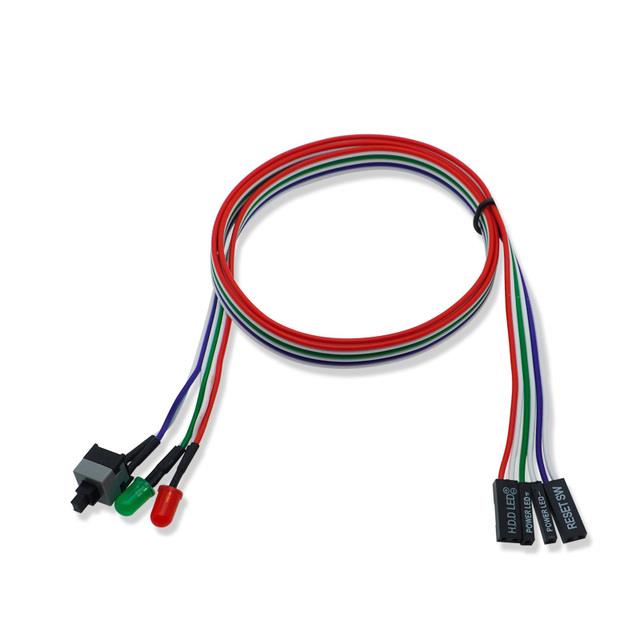 PC Power Switch Cable with LED Light Desktop Computer Case Re-starting ...