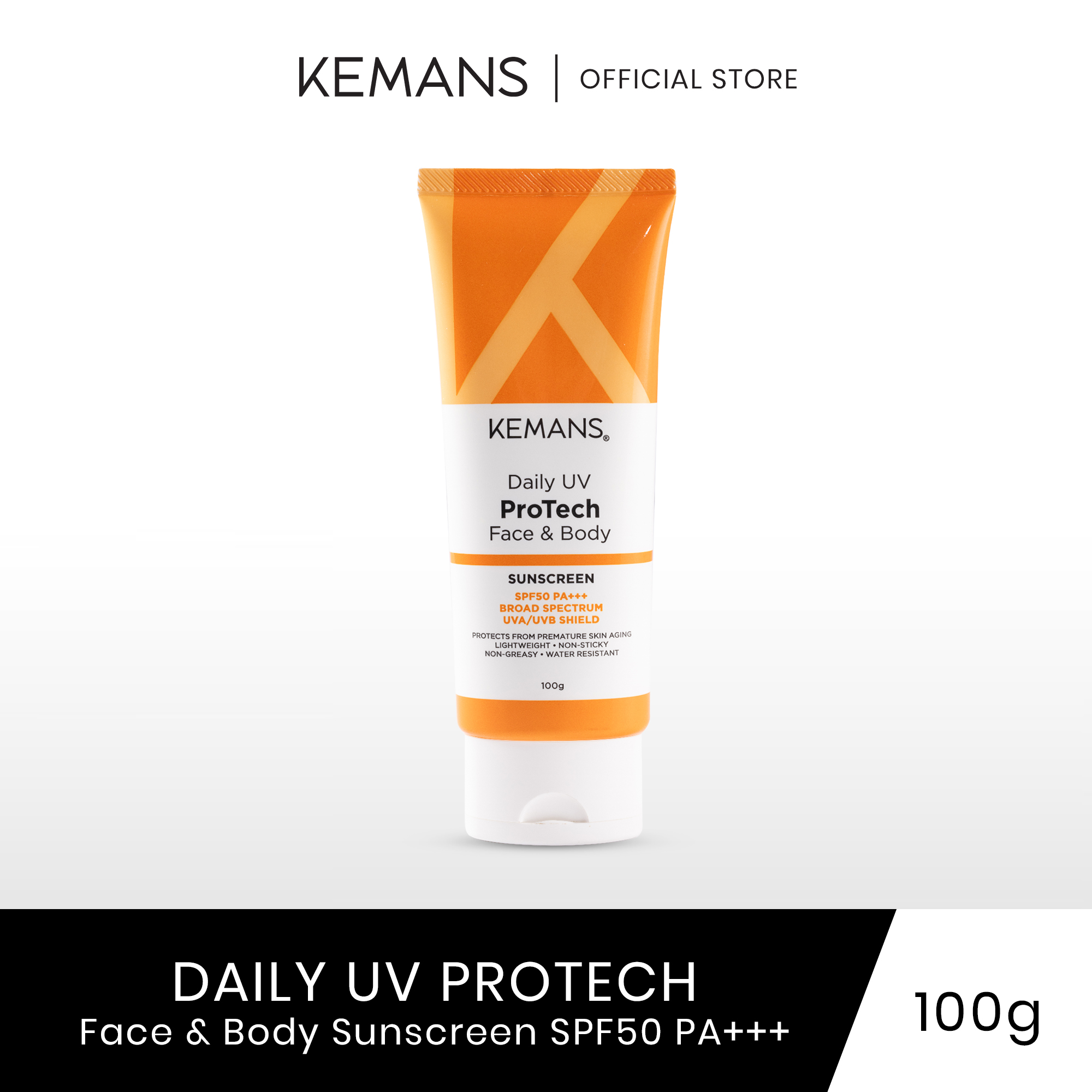 Kemans Daily UV ProTech Face & Body Sunscreen 100g | Lazada PH