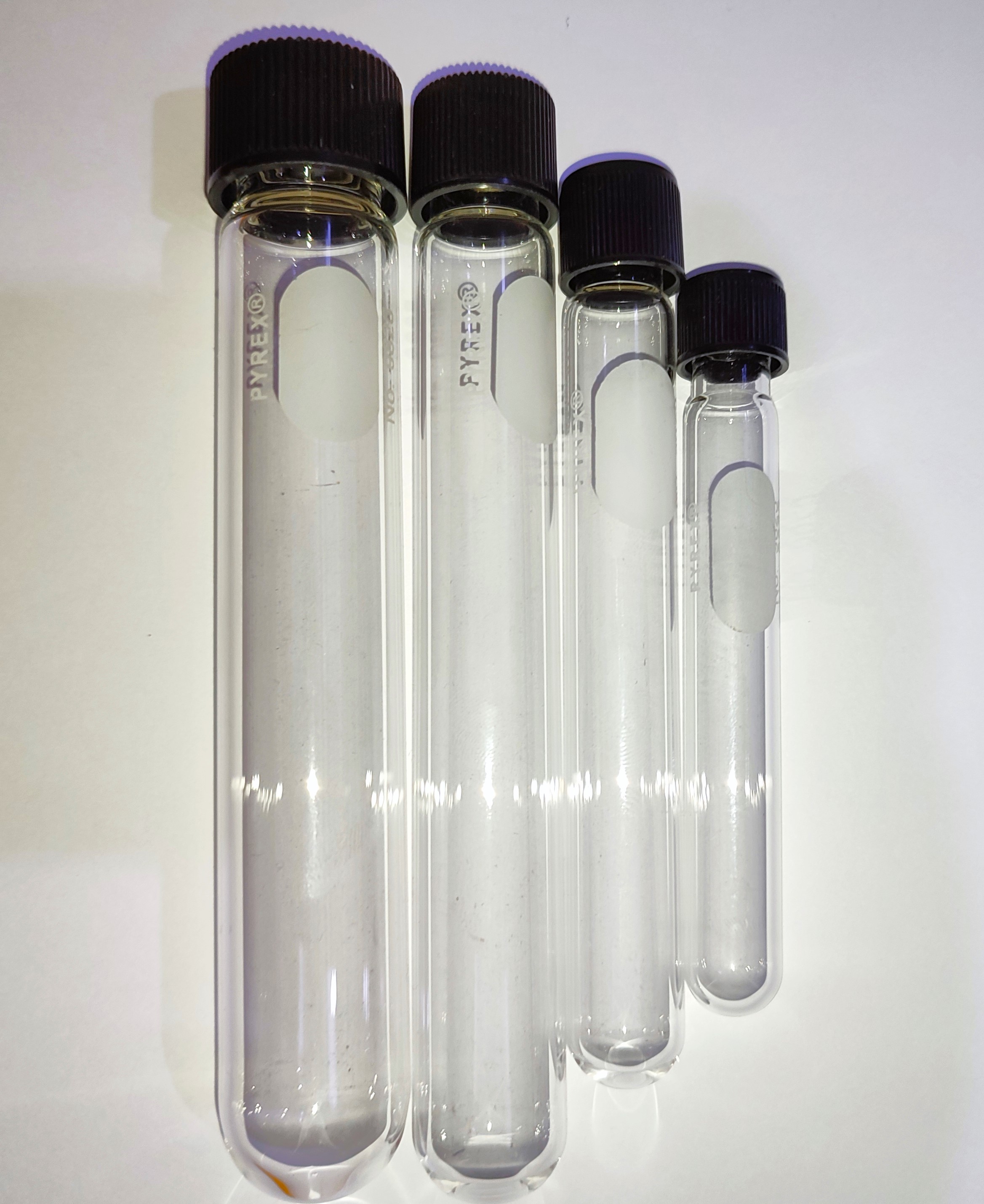 Original PYREX Test Tube / Culture Tube With Screw Cap All Sizes ...