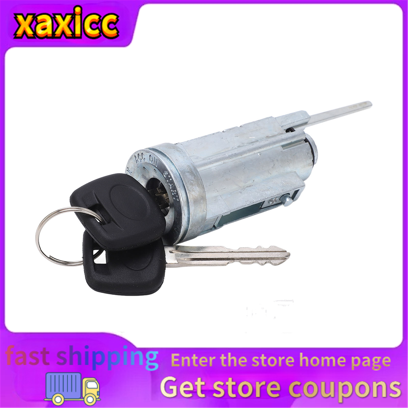 Ignition Switch 69057‑12090 Engine Ignition Lock Cylinder Switch with 2 ...
