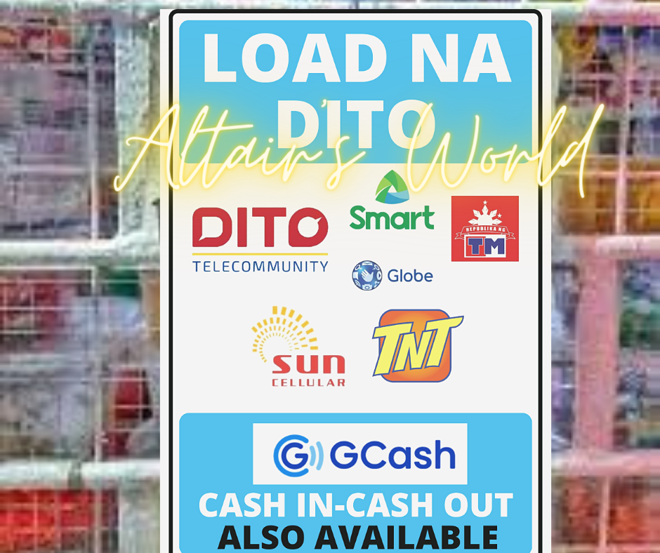 2 in 1 SIGNAGE GCASH CASH IN cash out + LOAD NA DITO Laminated ...
