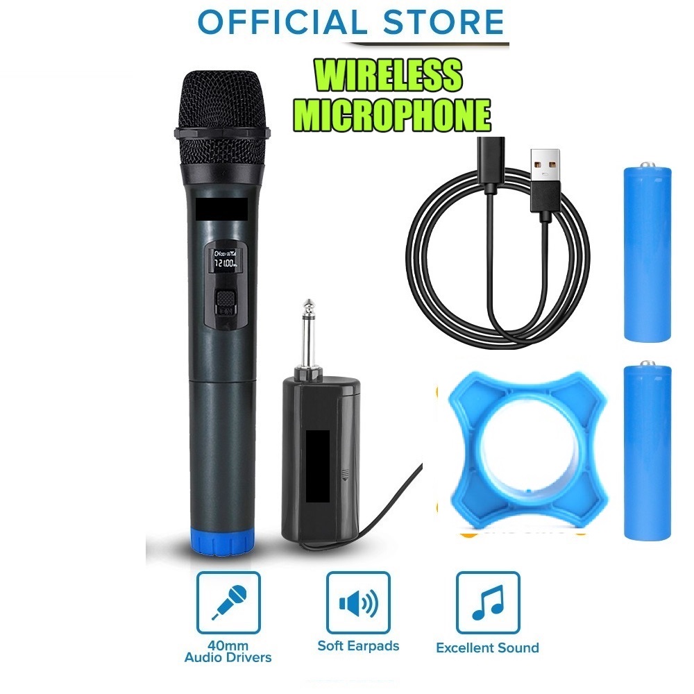 KUKU Wireless Microphone Handheld Microphone with Receiver Professional ...