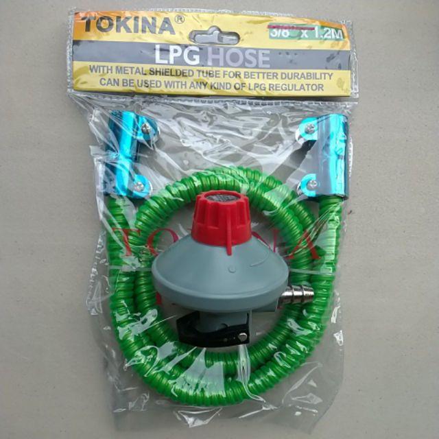 Tokina Snap On Universal LPG Regulator with LPG hose and two clamps for ...