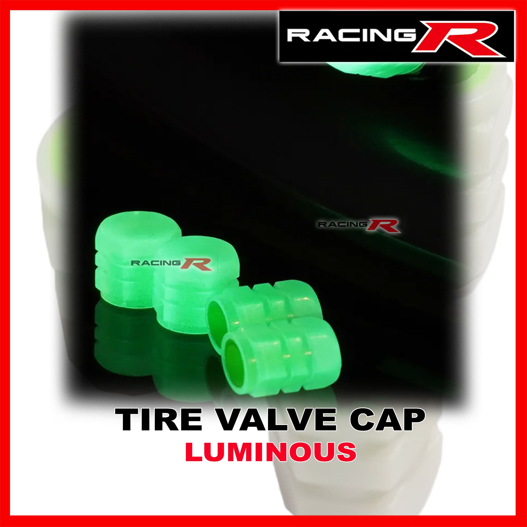 Luminous Tire Valve Cap for Motorcycle, Cars, Bicycle, E-Bike & Stand ...