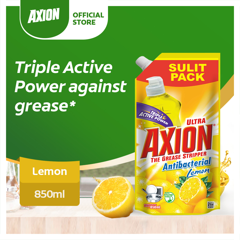 Axion Antibacterial Dishwashing Liquid Doy 850ml | Lazada PH
