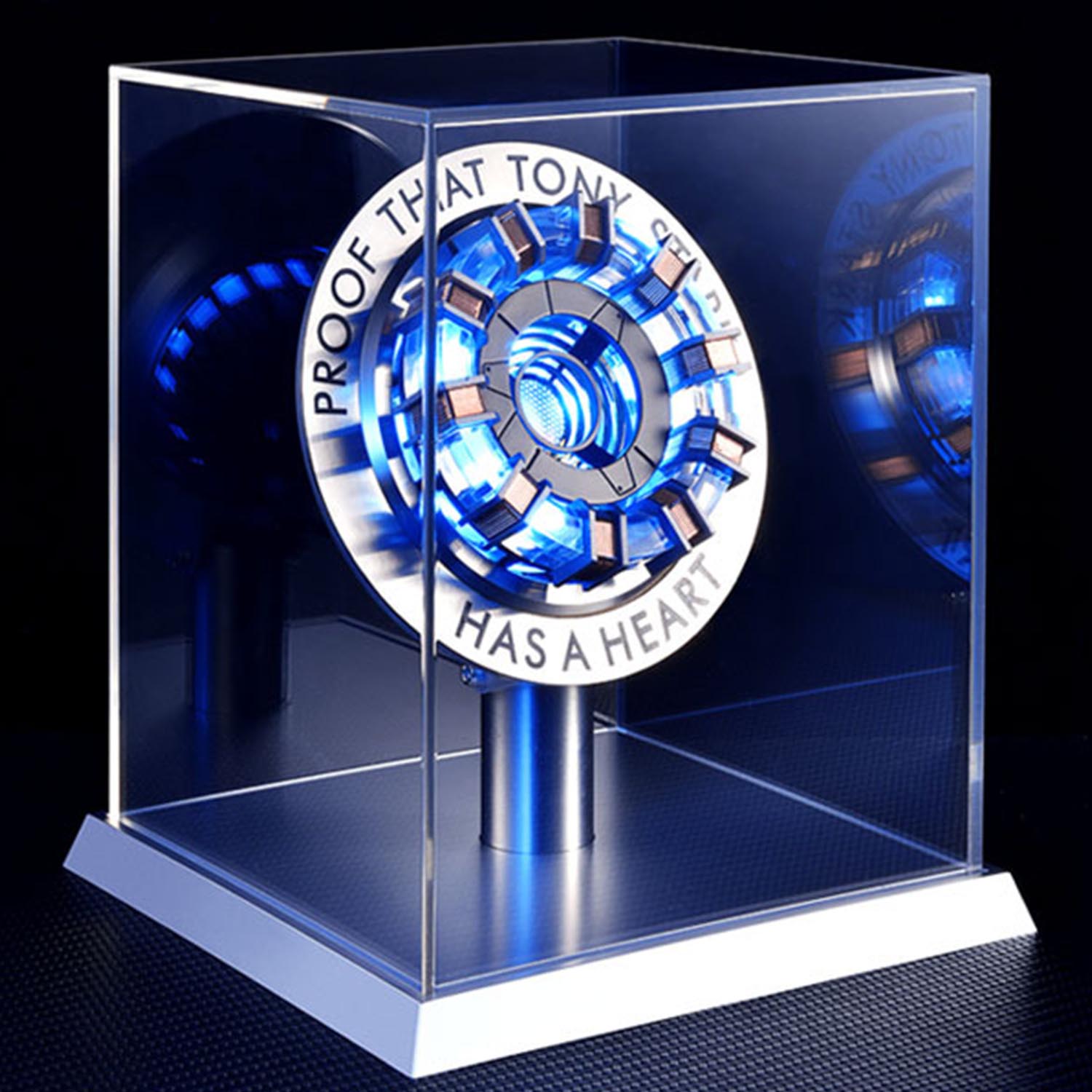 ORIGINAL Iron Man Heart Reactor with Display Box Arc Reactor Lamp USB ...