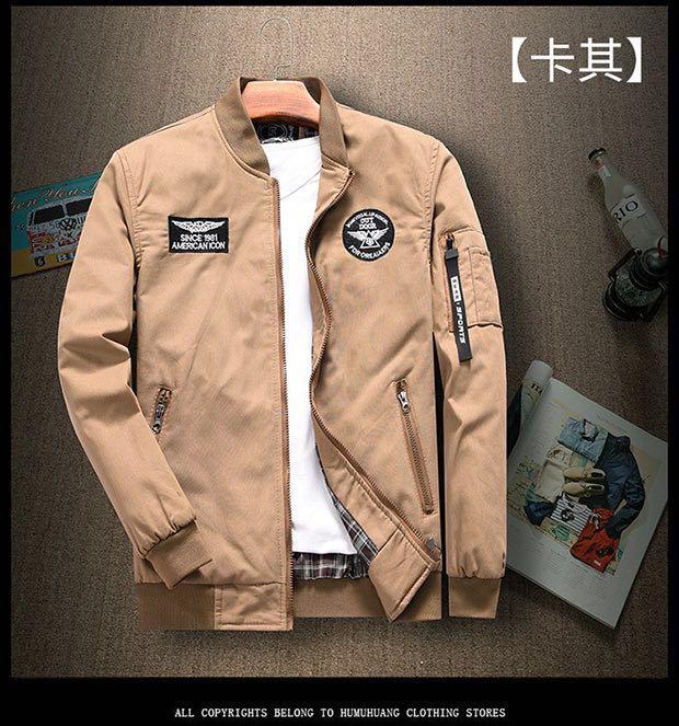 Fashion cargo jackets bomber jacket zipper coat | Lazada PH