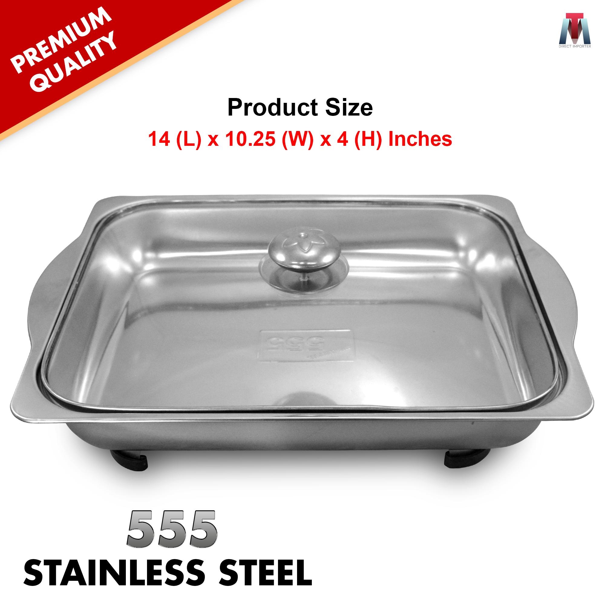 12x10 Food Warmer Rectangular Tray Stainless for Catering, Serving ...