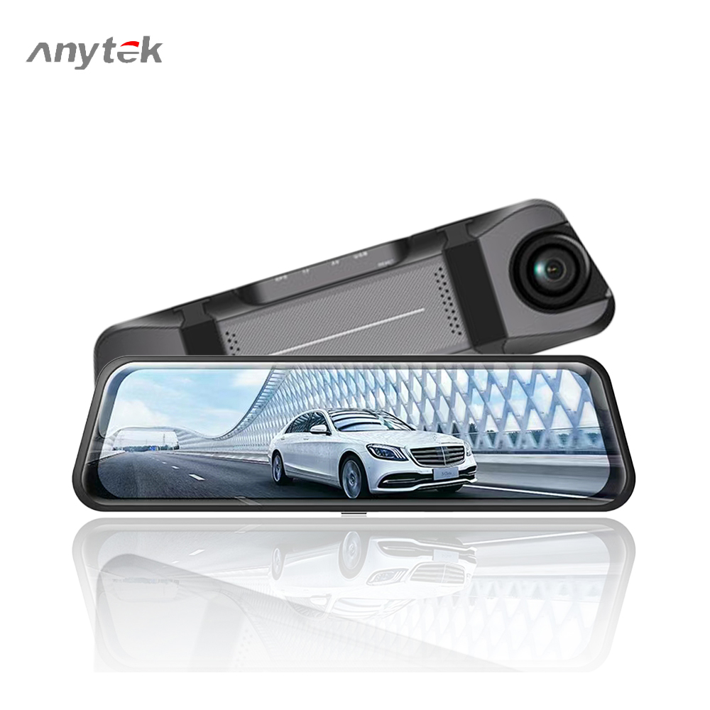 Anytek M19 Pro 4K Ultra HD 9.66 inch DASH CAM 2.5D curved screen built ...