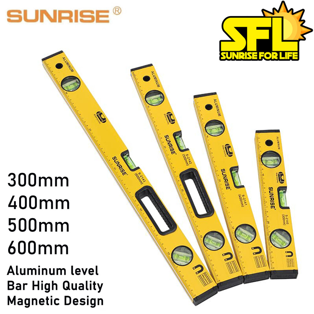 Sunrise Aluminum Bar Magnetic Design Heavy Duty (30cm,40cm,50cm,60cm) I ...