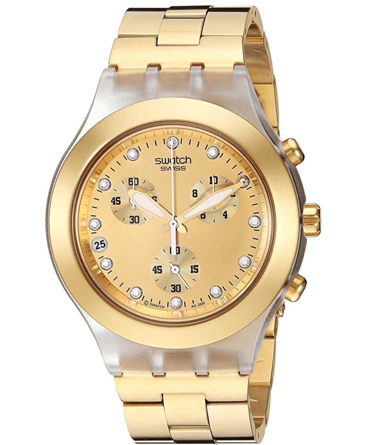 Sale > swatch gold watch > in stock