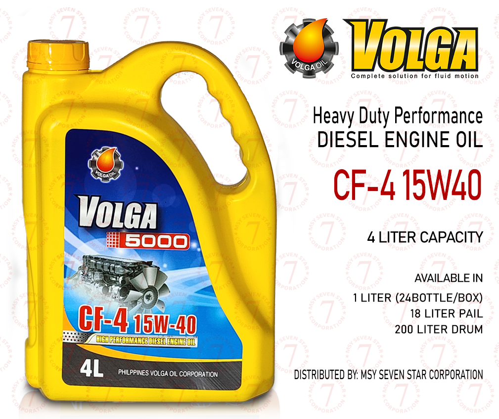 VOLGA CF4 15W40 4L Heavy Duty Diesel Engine Oil | Lazada PH
