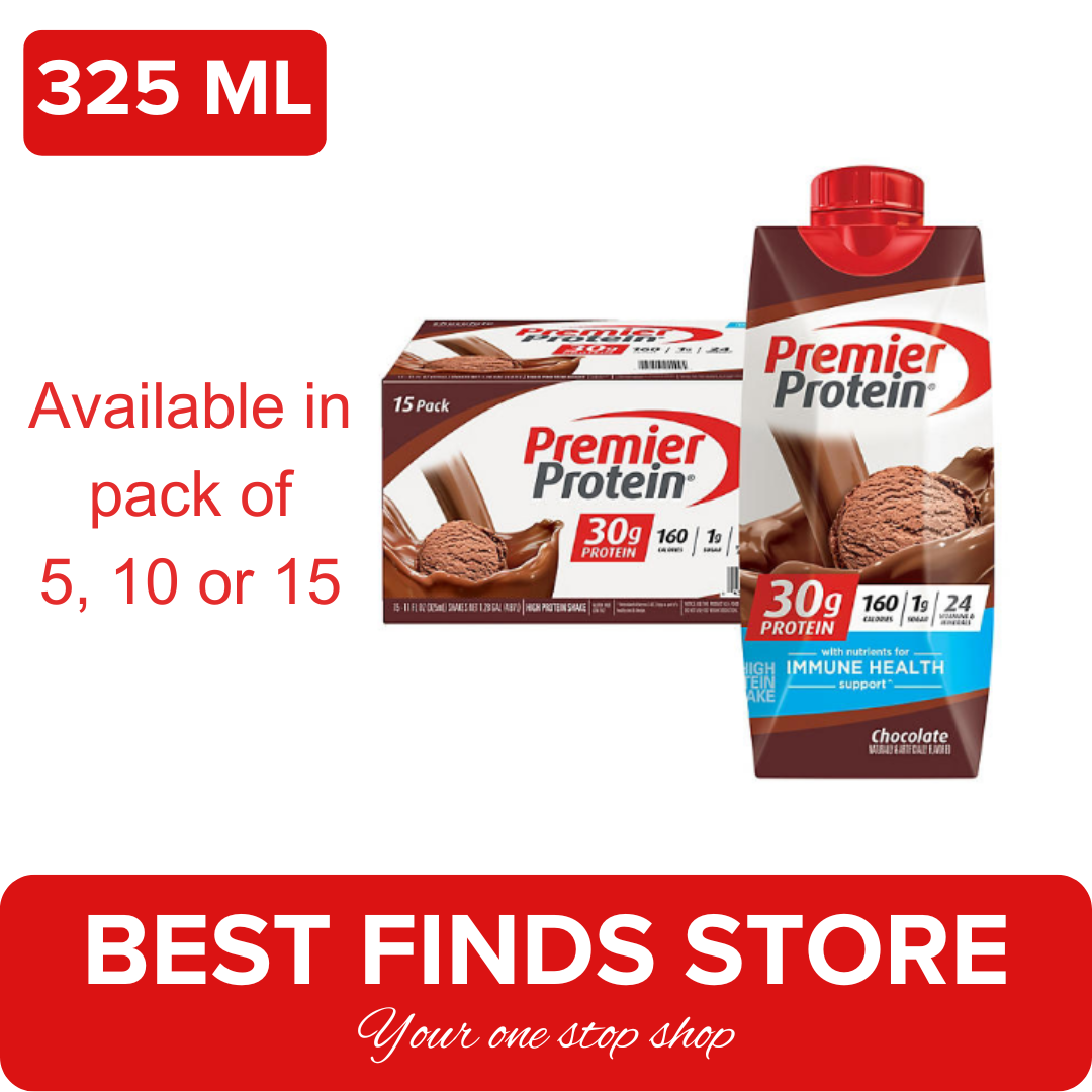 Premier Protein High Protein Shake, Chocolate 325 ML | Pack of 5, 10 or ...