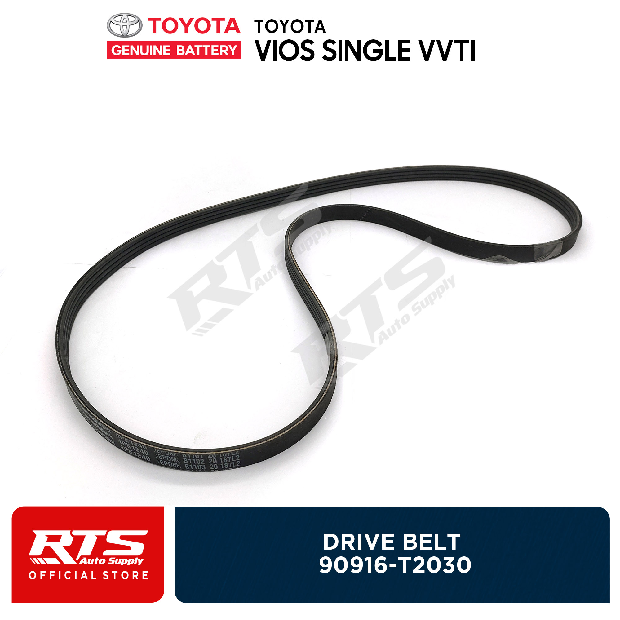 Toyota Genuine Drive Belt Toyota Vios 1.3 Single VVTI 2013 - 2016 (4PK ...