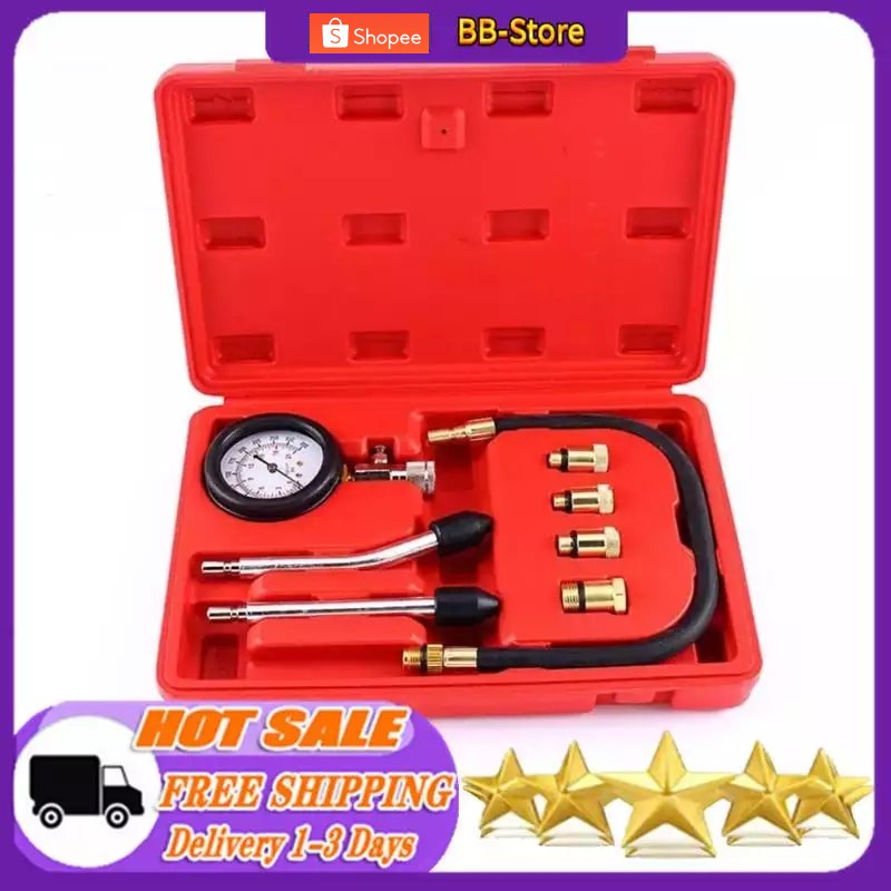 DESIGN Automotive Motorcycles Petrol Engine Compression Test Gauge ...