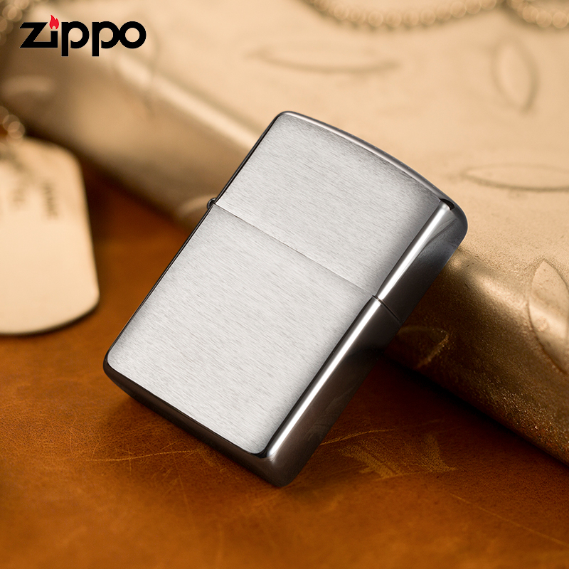 Zippo Armor® Brushed Chrome Windproof Pocket Lighter | Zippo 162 Armor（ Lighter Without Fuel ...