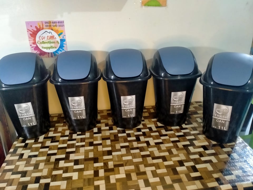 Trash Bin Basurahan 11Liters OROCAN Swing type cover | Lazada PH