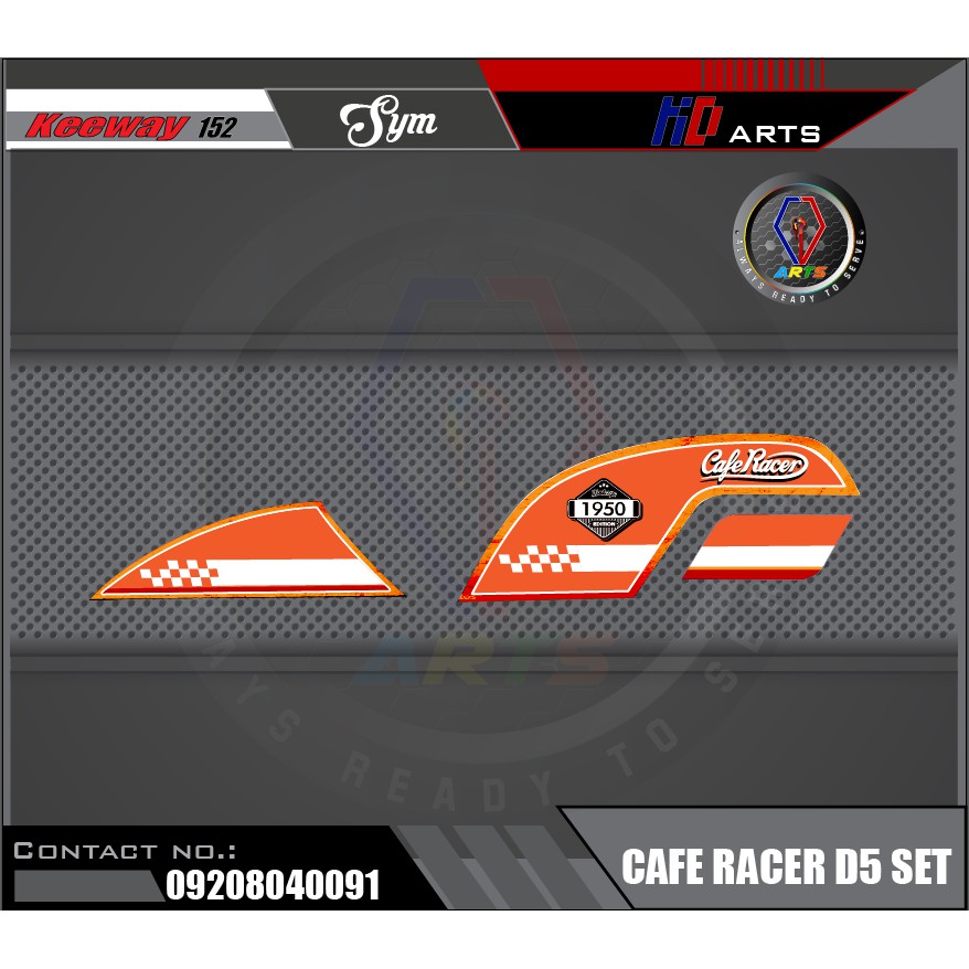 立即发货 Keeway 152 Decals Cafe Racer Set | Lazada PH