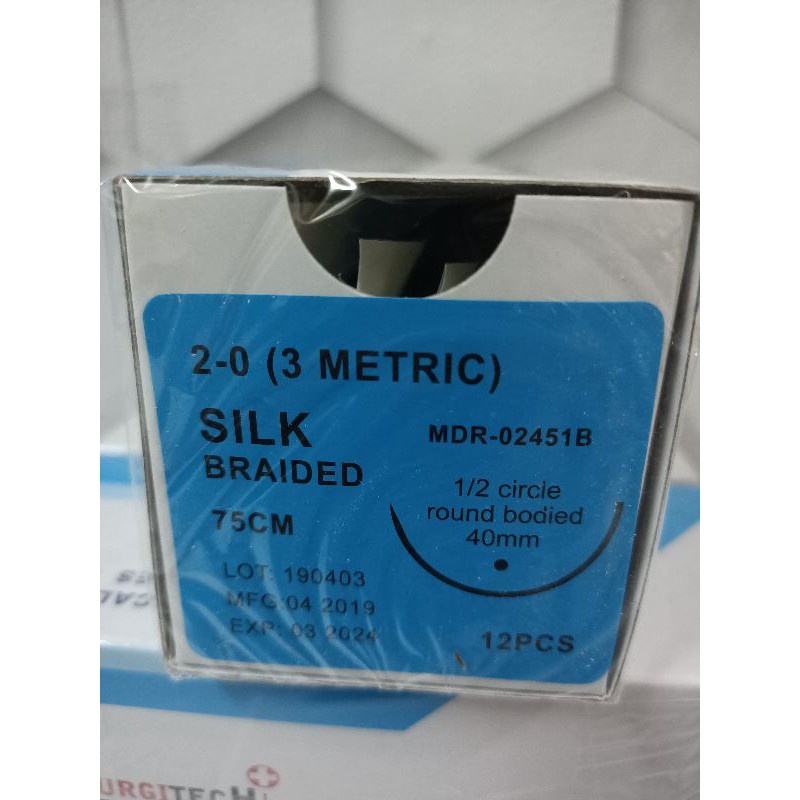 ♠Silk Sutures 2-0 Round 12''sBox | Lazada PH
