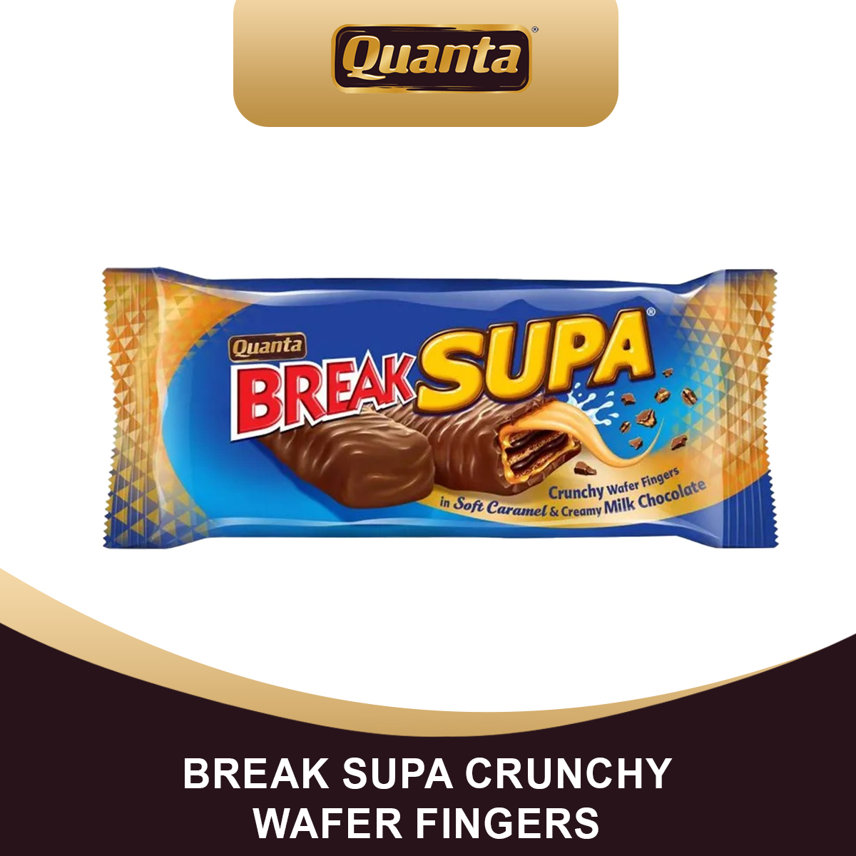 QUANTA Break Supa Crunchy Wafer Fingers in Soft Caramel and Creamy Milk ...