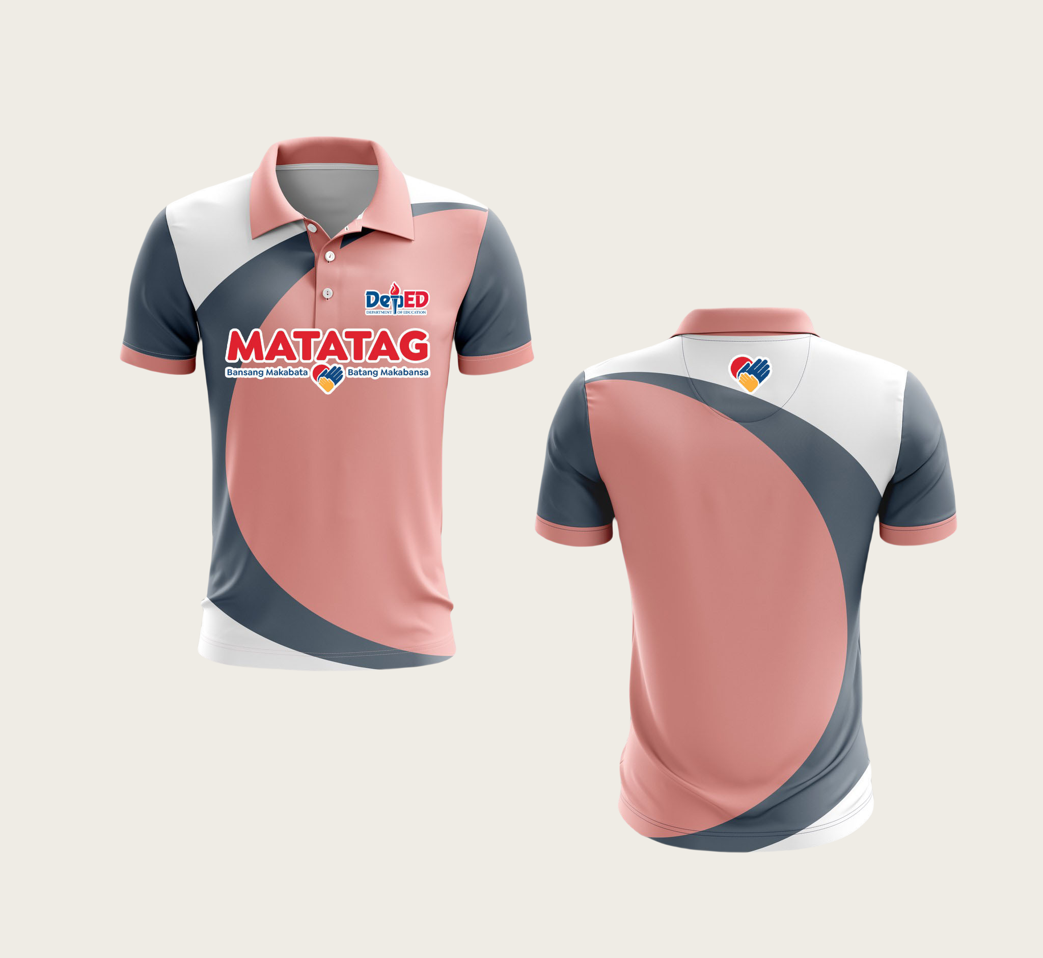 Summer POLO，DEPED MATATAG POLO SHIRT UNIFORM FULL SUBLIMATION POLO ...