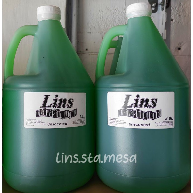 Lins Unscented Dishwashing Liquid 1 Gallon | Lazada PH