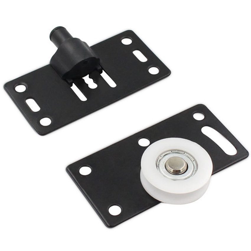 4 Set Wardrobe Cabinet Cabinet Sliding Door Roller Closet Durable ...