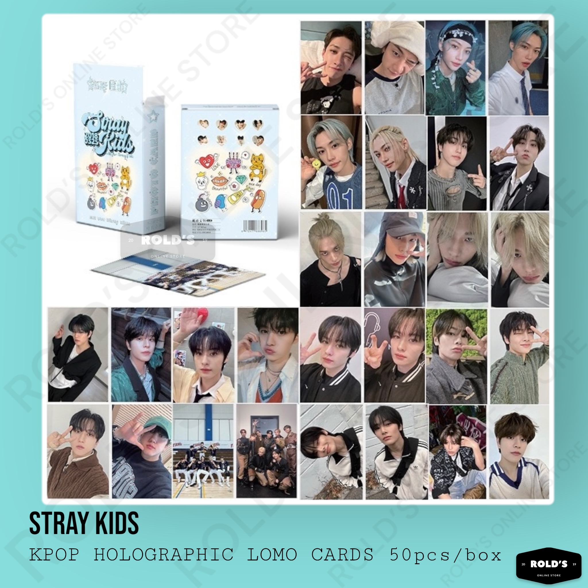 [50pcs/box] KPOP Holographic Laser Print Lomo Cards - by group (batch 1 ...