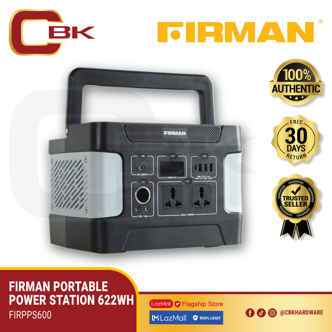 FIRMAN PORTABLE POWER STATION 622 WH - FIRPPS600 | Lazada PH