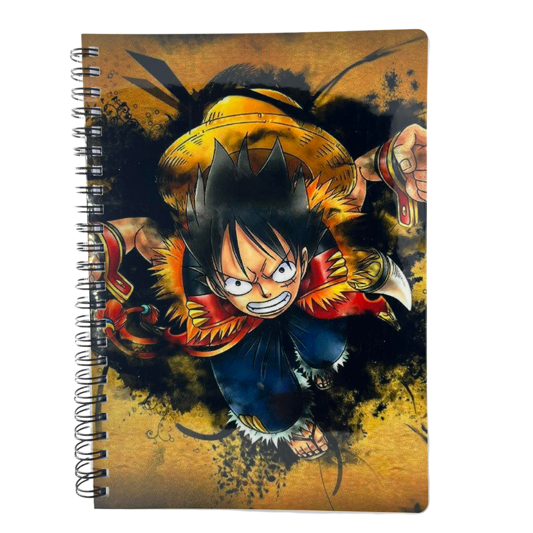 Laminated Cover Notebook for High School - Luffy One Piece A5 Premium ...